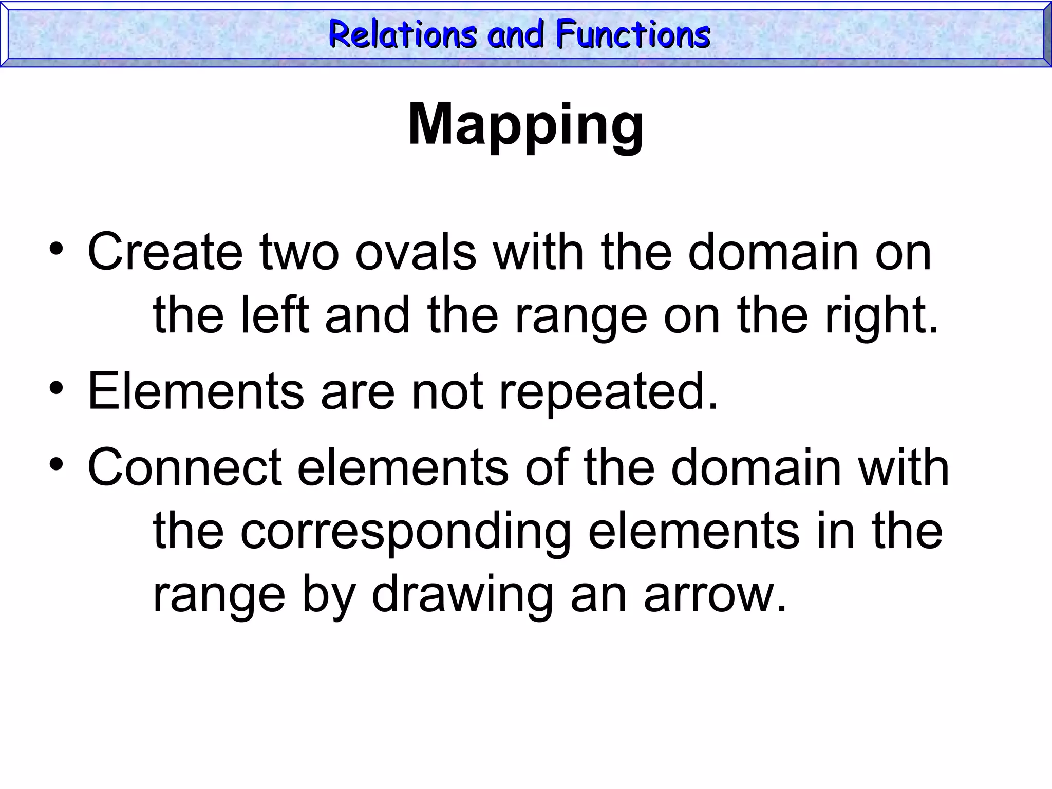 Relations and functions | PPT