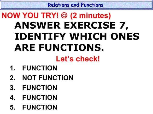 Relations and functions | PPT | Physics | Science