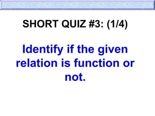 Relations and functions | PPT