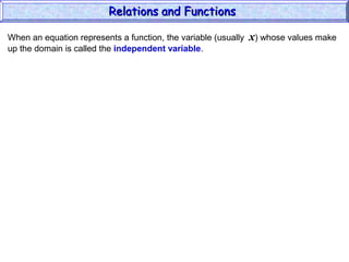 Relations and functions | PPT