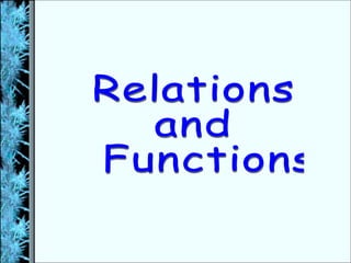 Relation And Function