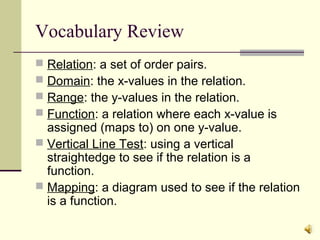 Relations and Functions | PPT