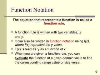 Relations and Functions | PPT