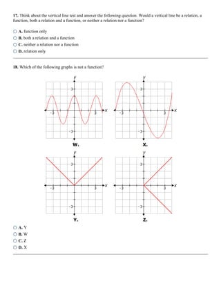 Relations and functions worksheet | PDF