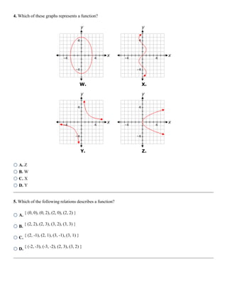 Relations and functions worksheet | PDF