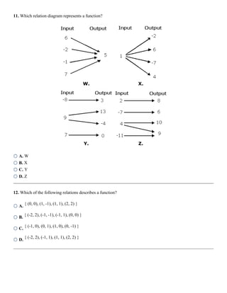 Relations and functions worksheet | PDF