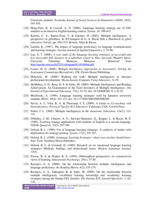 Relations between language learning strategies, language proficiency ...