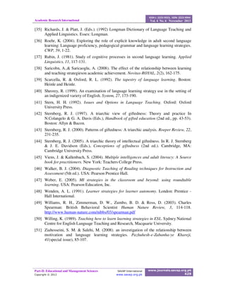 Relations between language learning strategies, language proficiency ...