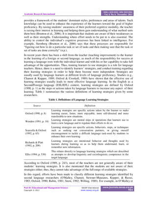 Relations between language learning strategies, language proficiency ...