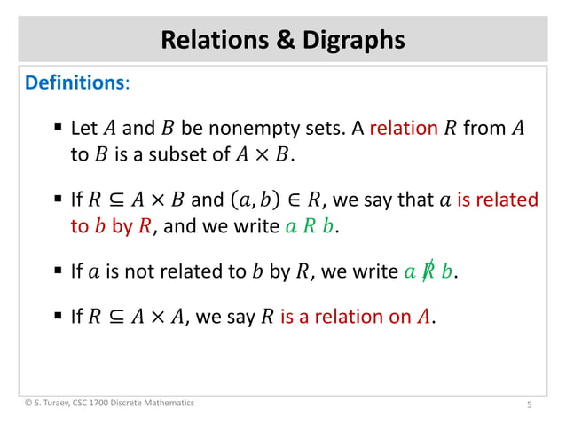 Relations digraphs | PDF | Science