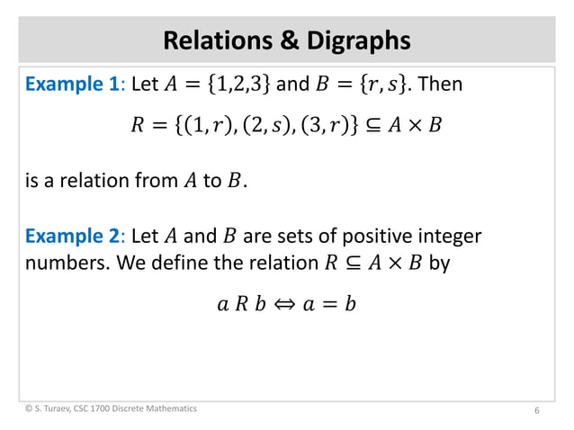 Relations digraphs | PPT