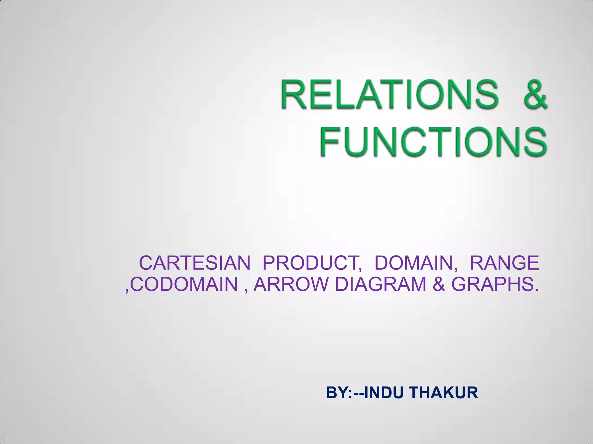 Relations And Functions Pps
