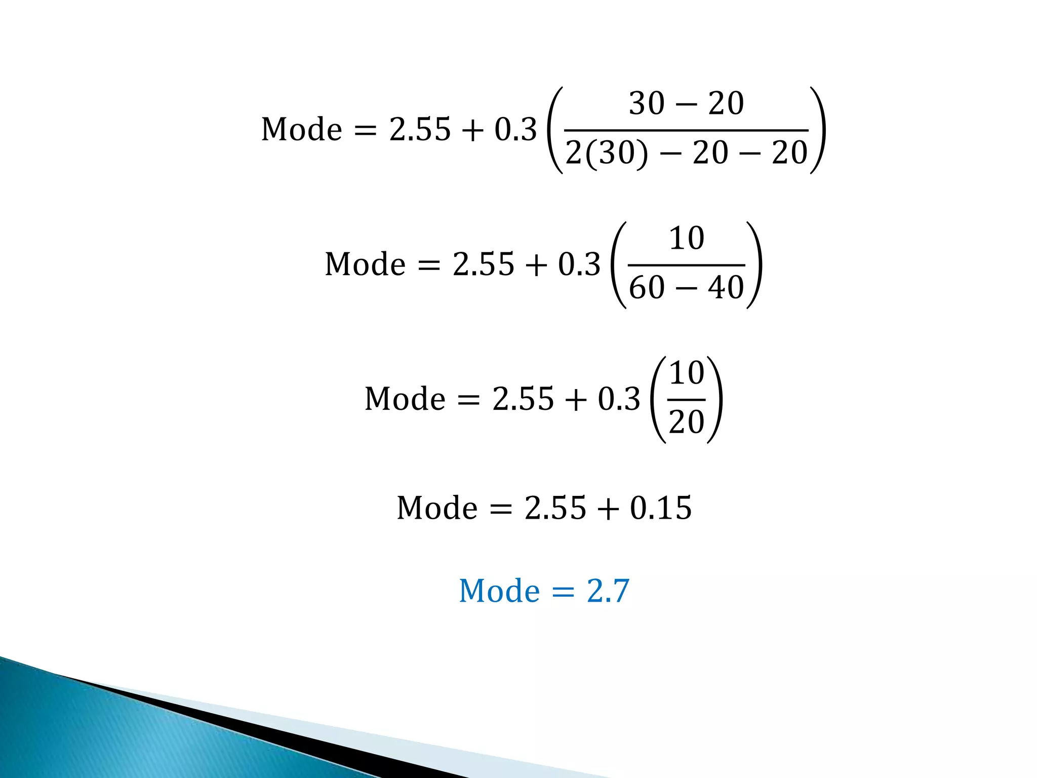 Relationship among mean, median and mode | PPTX