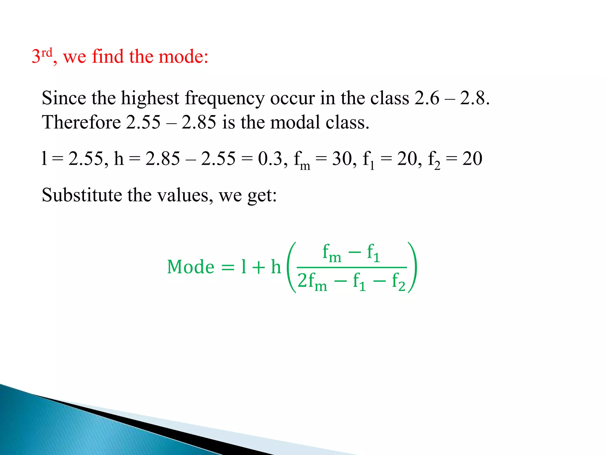 Relationship among mean, median and mode | PPTX