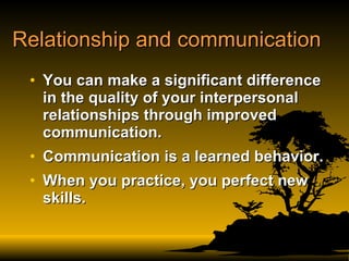 Relationship And Communication Skill | PPT