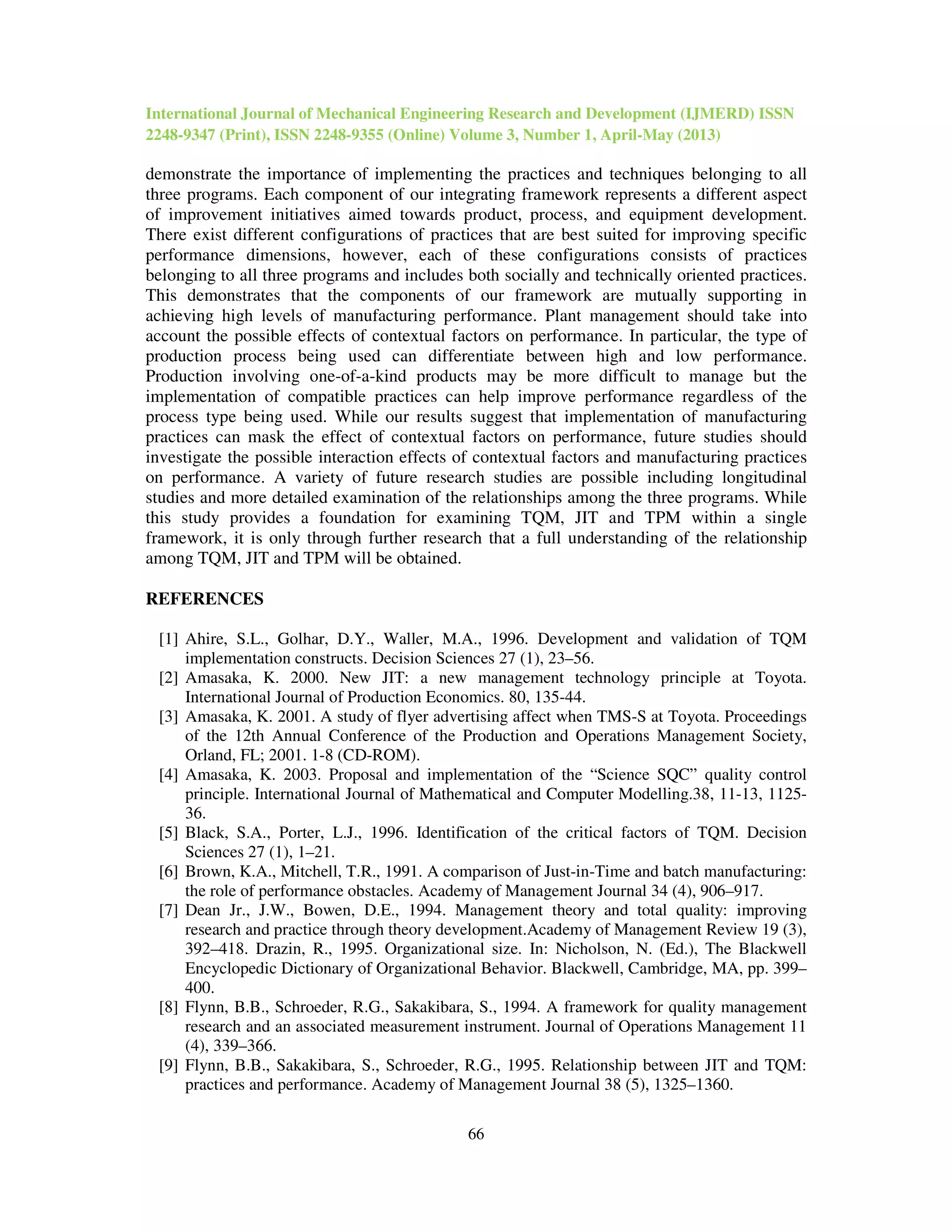 Relationship and comparison between in jit, tqm | PDF