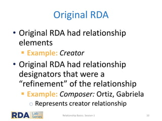 RDA Lab: Relationship Basics (Session 1) | PPT