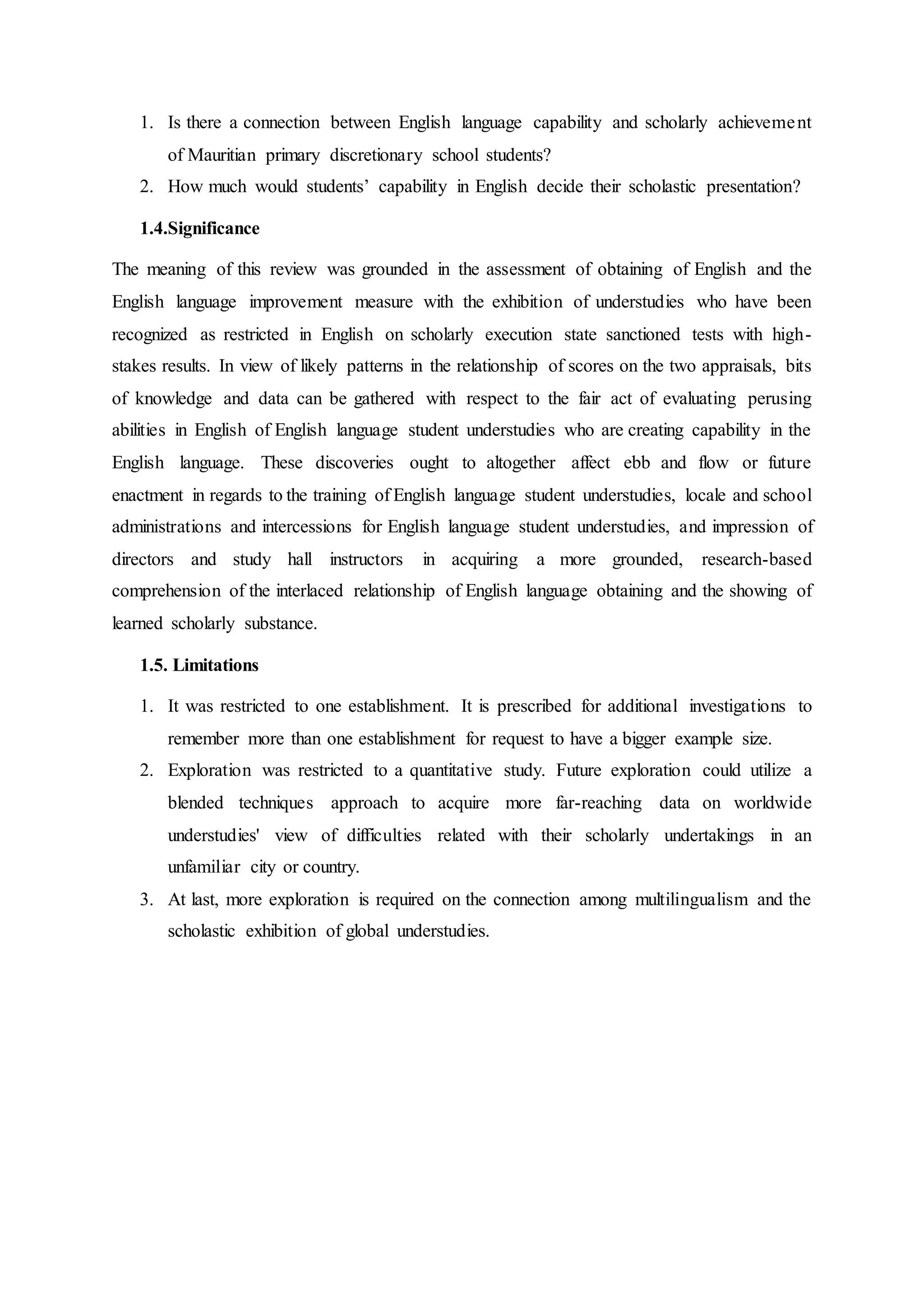 Relationship between academic achievement and language proficiency | PDF