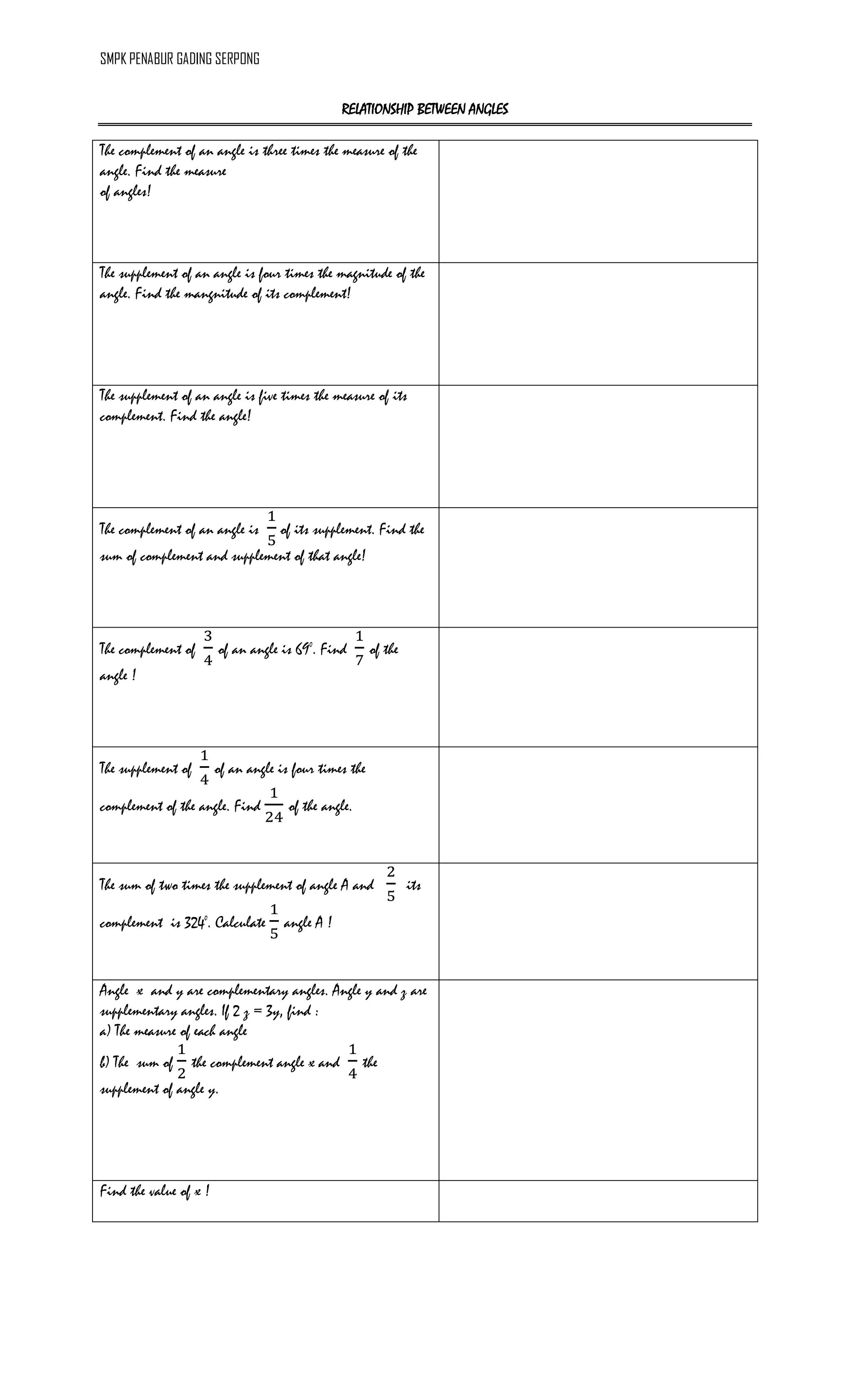 Relationship between angles | DOCX