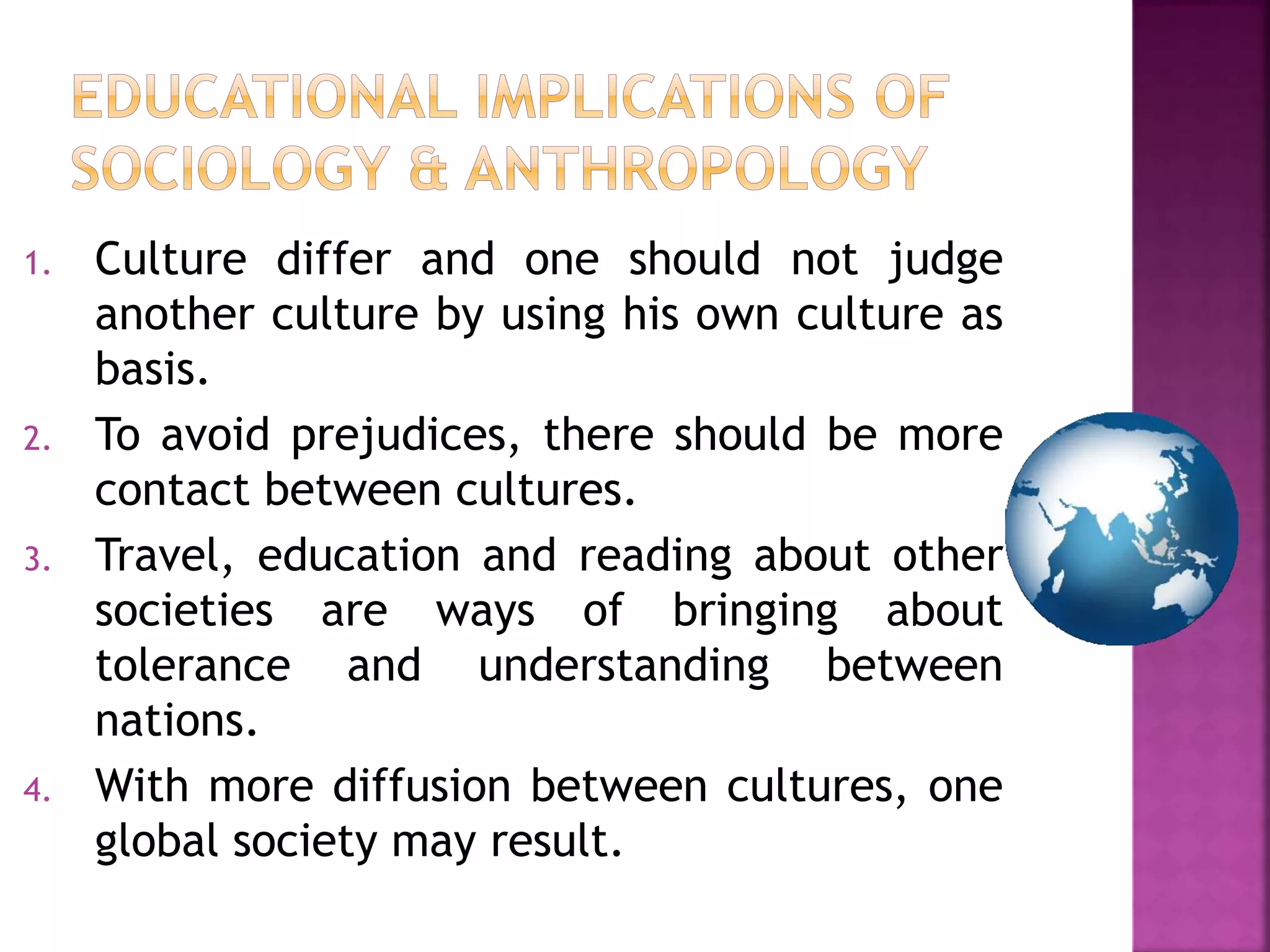 Relationship between anthropology & sociology | PPTX