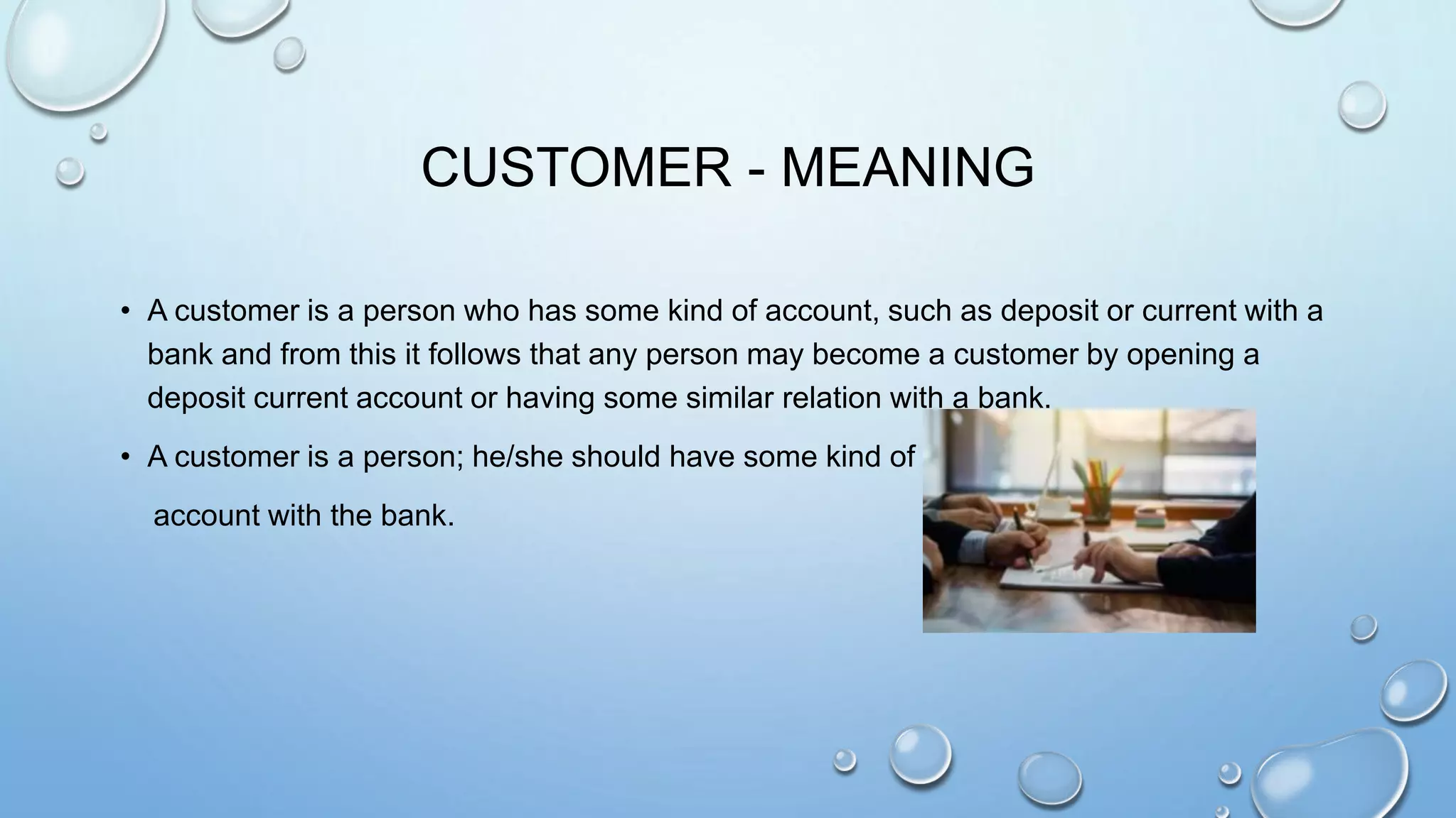 Relationship between Banker and Customer | PPTX