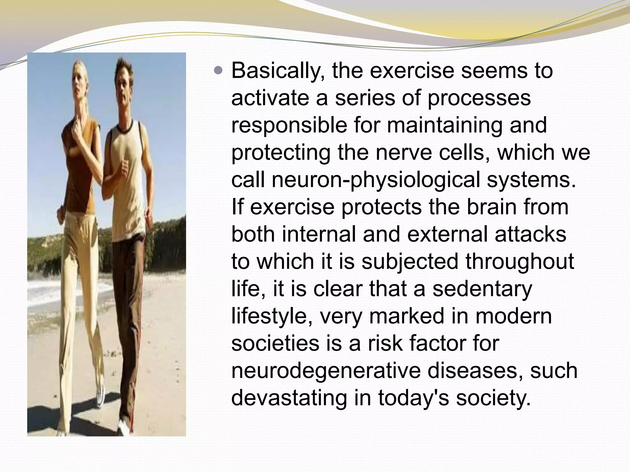 Relationship between brain and physical exercise | PPTX
