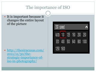 Relationship between camera settings | PPTX