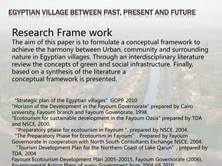 Relationship between community and nature in the egyptian villages ...