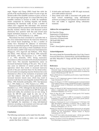 Relationship between dental arch width and vertical facial morphology ...