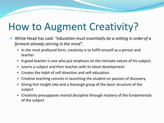 Relationship between education & creativity | PPTX