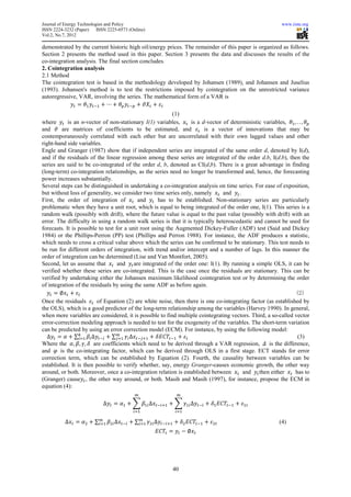 Relationship between energy consumption and gdp in iran | PDF