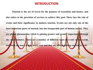 Relationship between event and tourism | PPTX