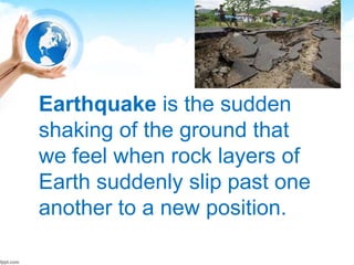 Relationship between fault and earthquake | PPTX