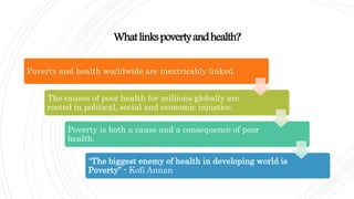 Relationship between Health and Poverty | PPTX
