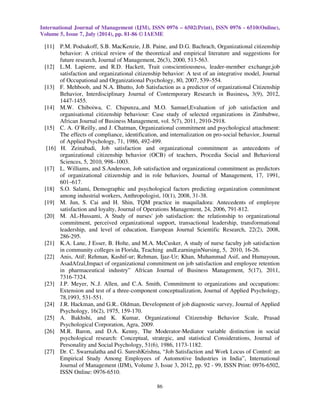 Relationship between job satisfaction and organizational citizenship ...