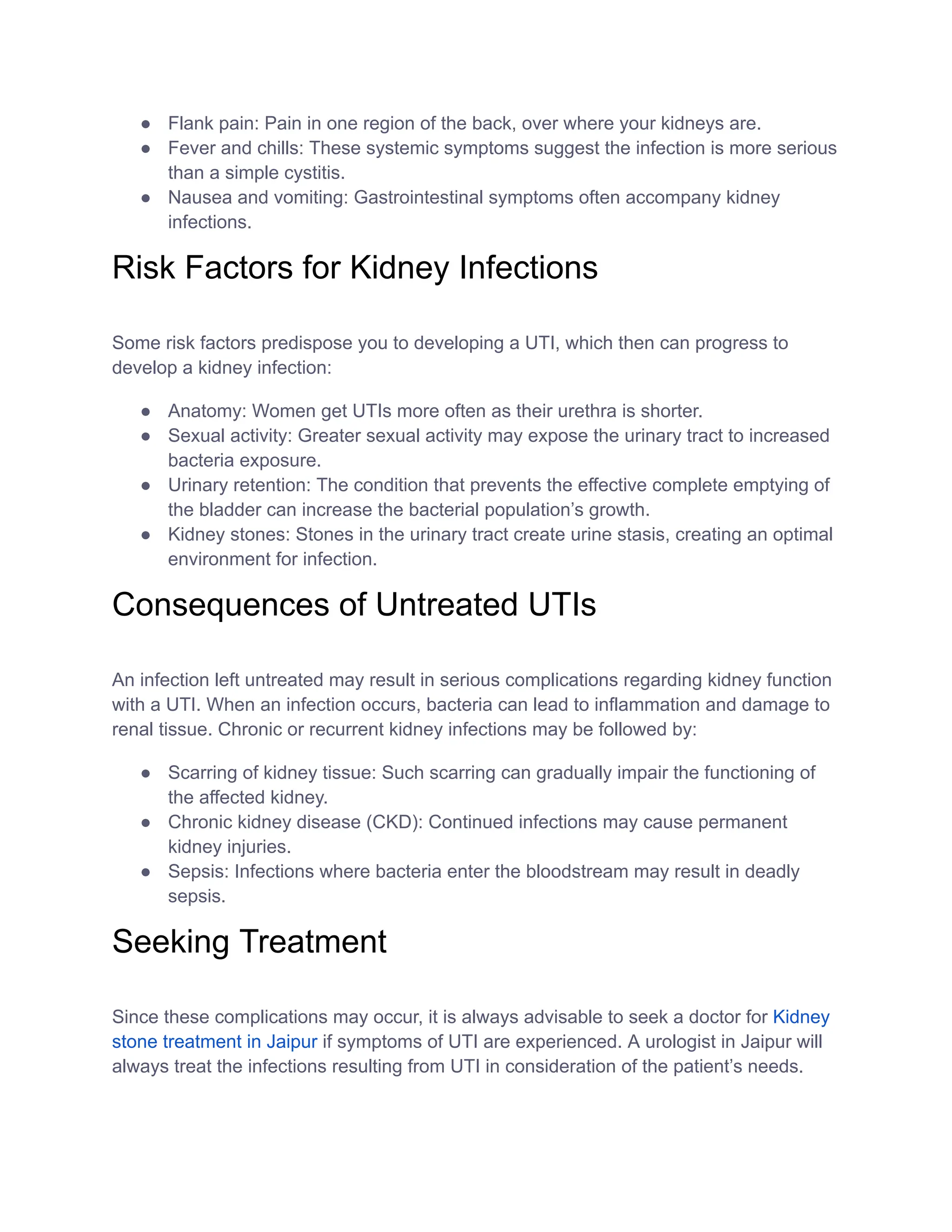 Relationship Between Kidney & UTI By Dr. Sanjay | PDF