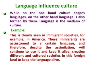 Relationship between language, culture, and identity | PPTX