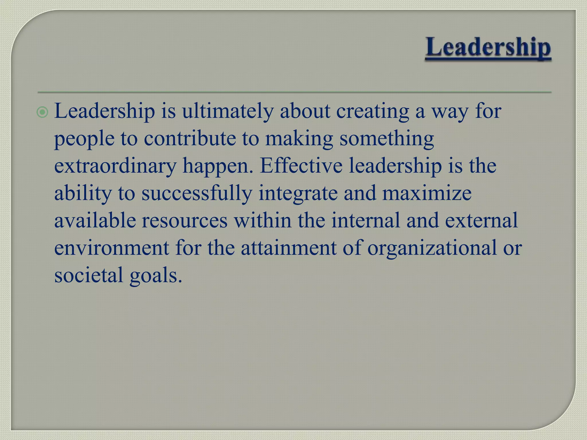 Relationship between leadership styles and job satisfaction | PPT