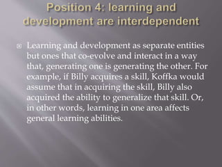 Relationship between learning and development | PPT