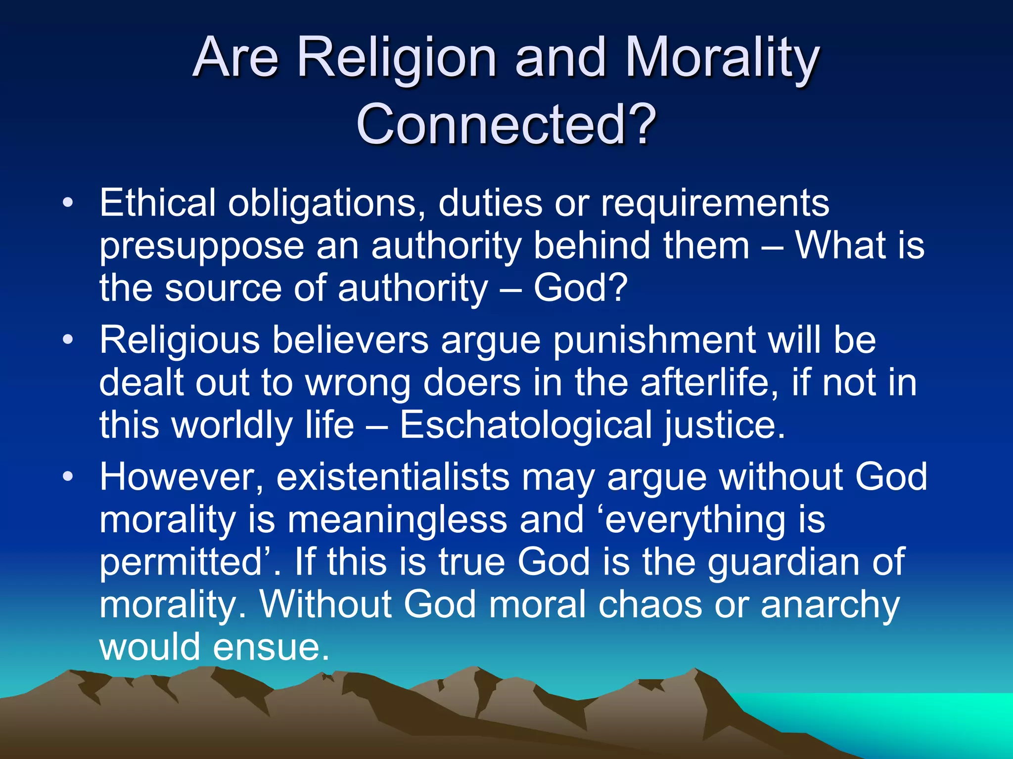 Relationship between morality_and_religion | PPTX