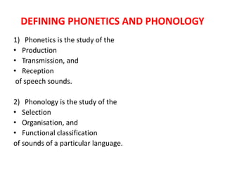 Relationship between phonetics and phonology | PPTX