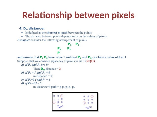 Relationship between adjacent pixels in an image | PPT | Physics | Science