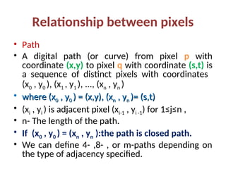 Relationship between adjacent pixels in an image | PPT