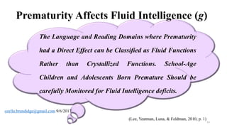 Relationship between prematurity and executive function | PPT