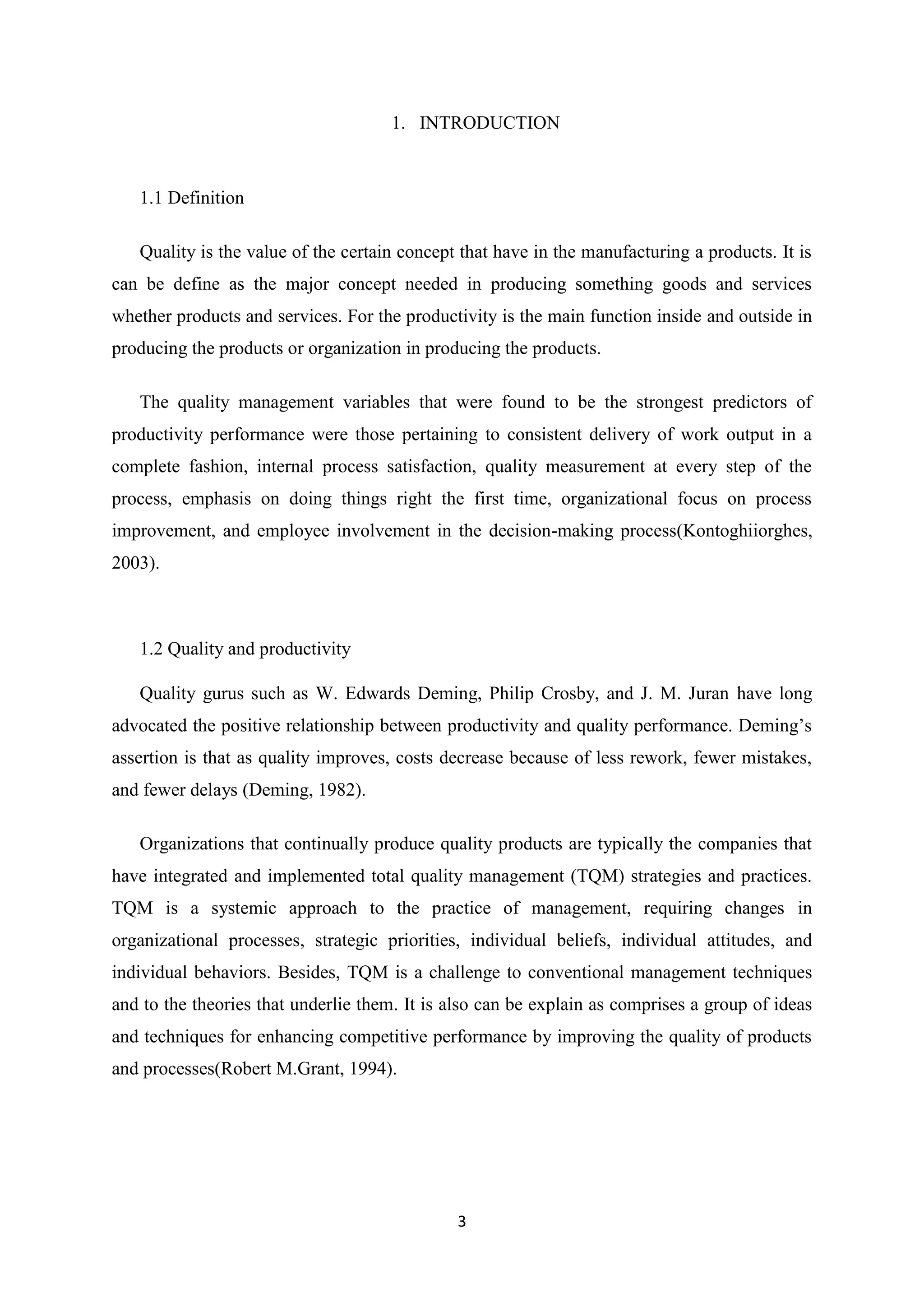 Relationship between quality and productivity | DOCX
