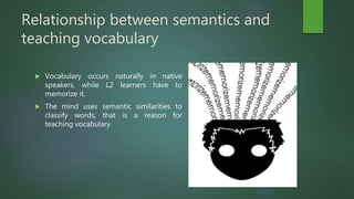 Relationship between semantics and teaching vocabulary | PPT