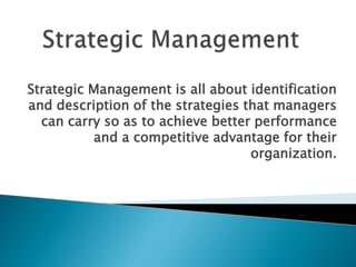 Relationship between strategic formulation and implementation | PPTX