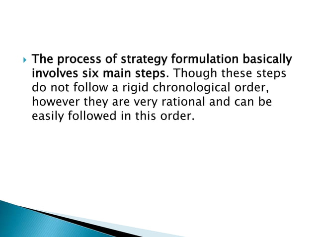 Relationship between strategic formulation and implementation | PPTX ...