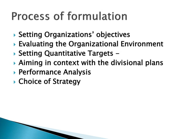 Relationship between strategic formulation and implementation | PPTX ...