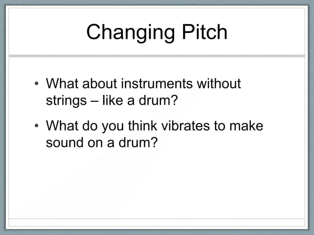 Relationship between string length, tension, and pitch | PPTX | Music ...